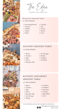 Grazing Tables – The Edge Coffee Shop,